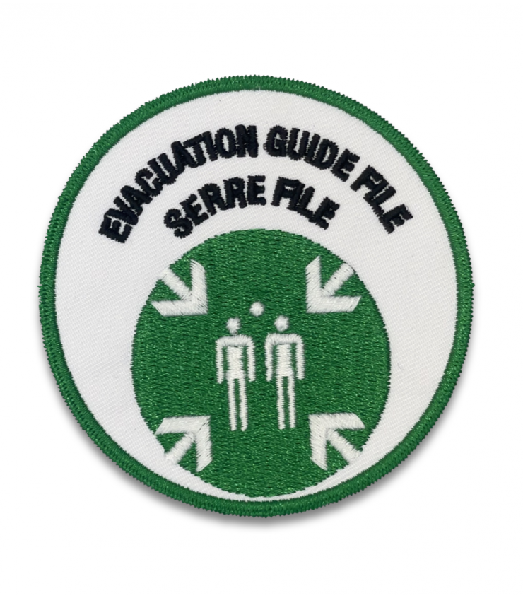 ecusson brodé evacuation guide file serre file ️ ECUSSON DE FRANCE